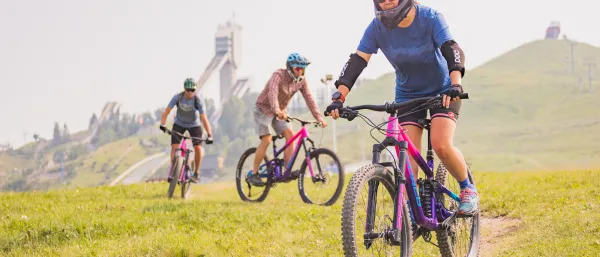 New riders gain confidence mountain biking at WinSport | ZenSeekers
